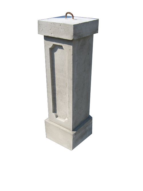 Colonna testata balaustra in cemento